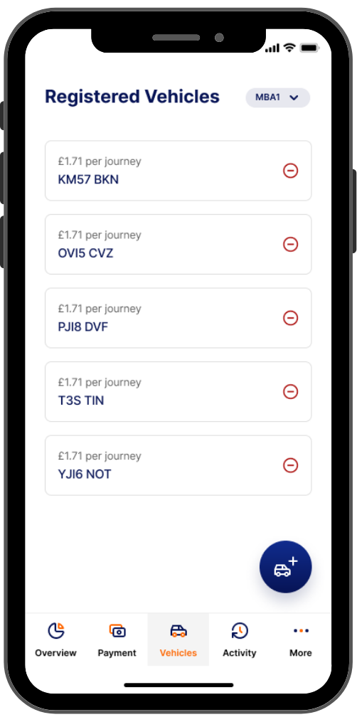 How to Add a Vehicle Registration to Your Account on the App - Tyne ...