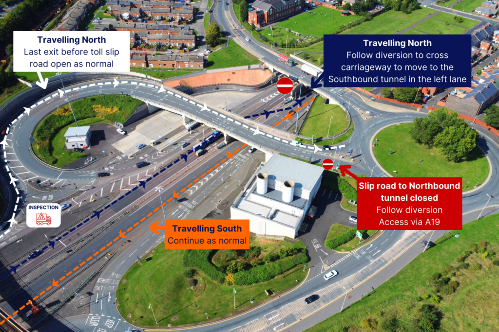 Northbound Tyne Tunnel Maintenance Works 2024/25 - Tyne Tunnel 2